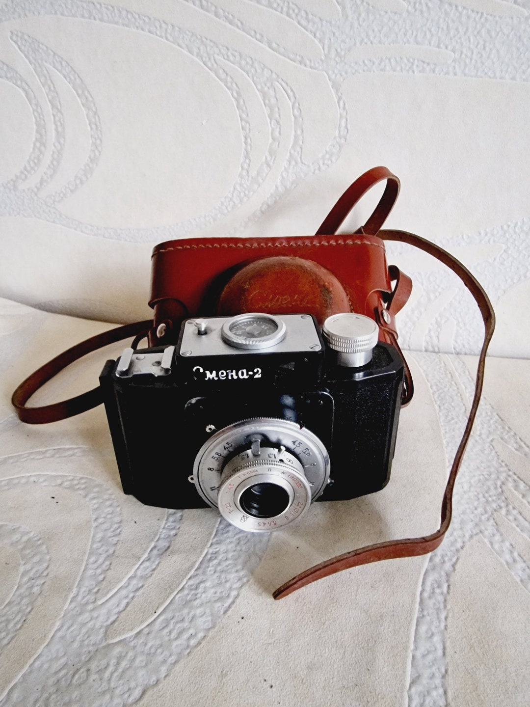 Soviet Smena 2 Photo Camera 35mm With Photo Original Leather Case Made ...