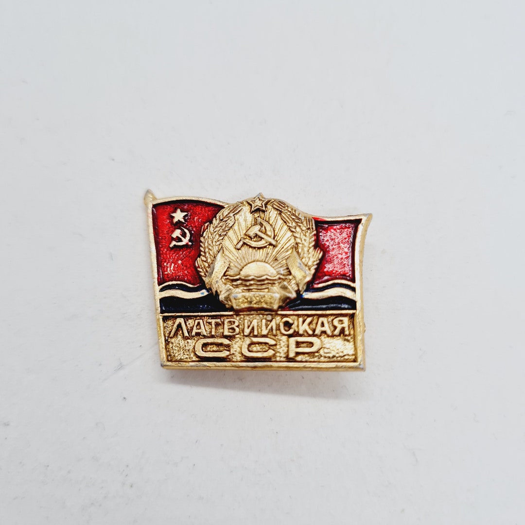 Soviet Vintage Latvian Flag Pin Badge Made in USSR in 1980 - Etsy