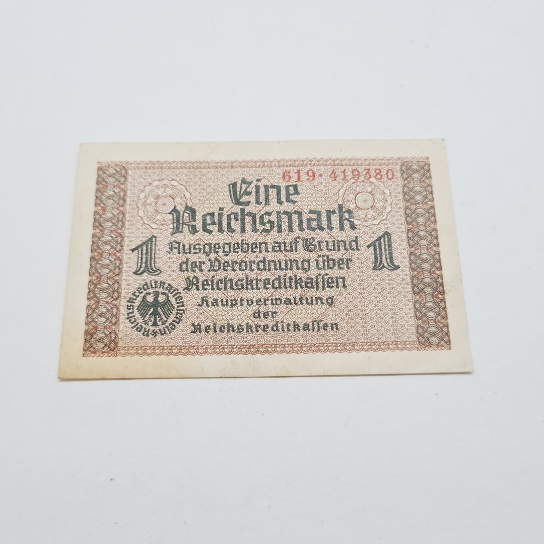 1 Reichsmark - Vintage German Reichsmark Paper Banknote of 1920s - Etsy