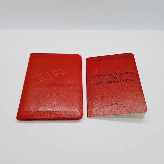 Rare Soviet Vintage Communist Party Card Issued in USSR in - Etsy