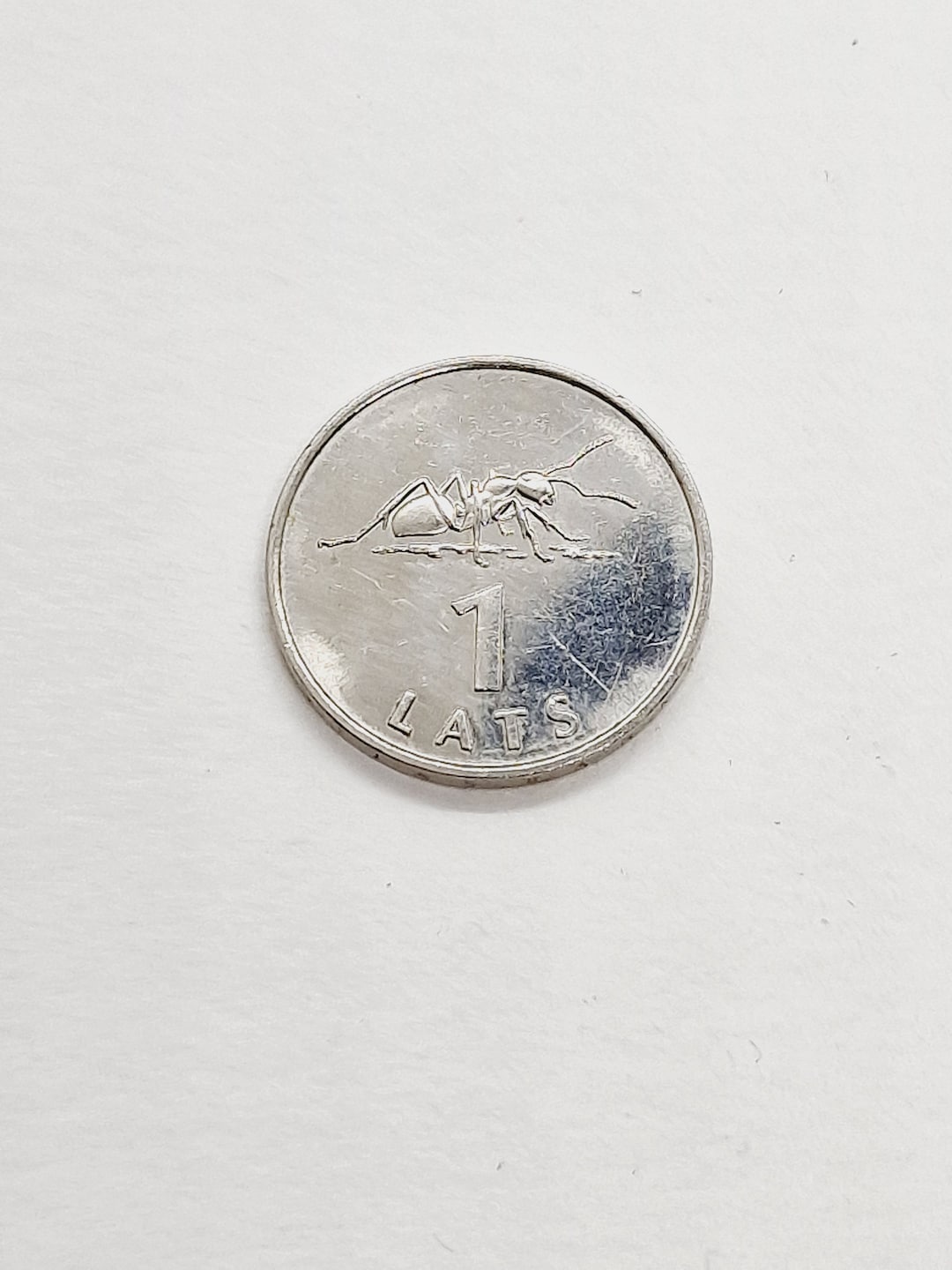 Rare Latvian Vintage Ant 1 Lat Coin Vintage Latvian 1 Lat Issued in ...