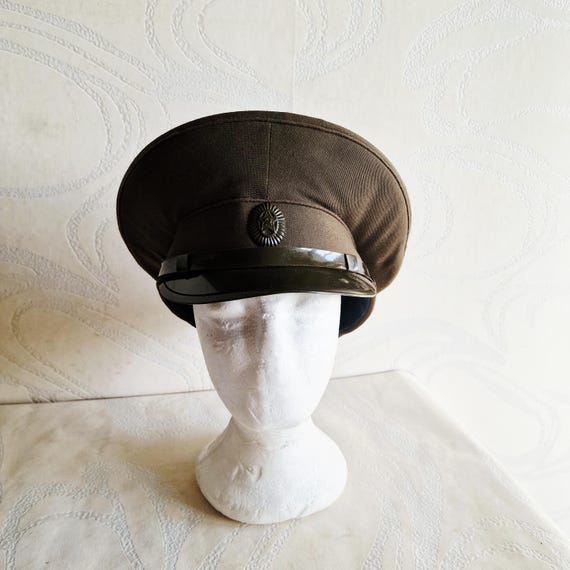 Soviet military army officer's field cap Made in USSR… - Gem