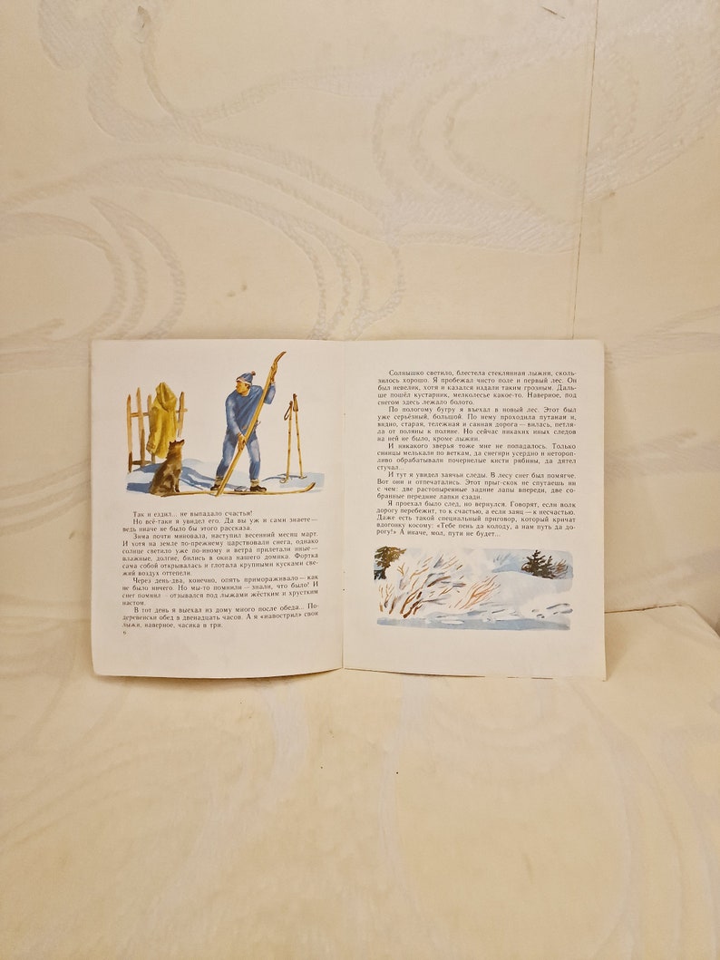 Rare Soviet Vintage Children's Book - Soviet Story "following the Hare ...
