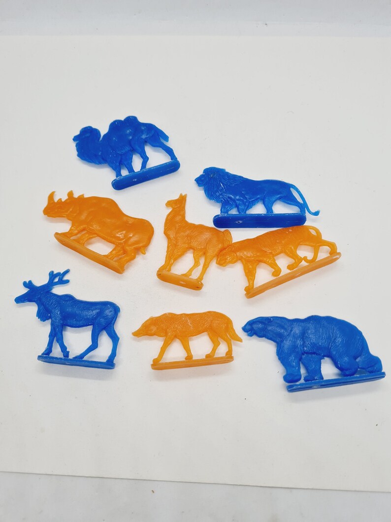 Vintage Soviet Animal Figurines - Set of 8 Wild Animals, USSR 1980s - Etsy