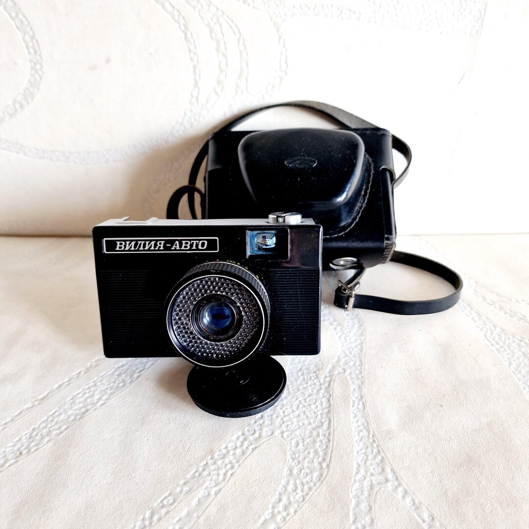 Soviet Vintage Vilia-auto Photo Camera 35mm With Photo Original Leather ...