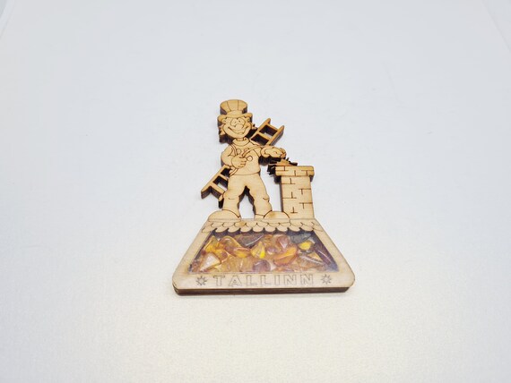 Tallinn Vintage Amber Magnet Made in Estonia in 1990s - Etsy