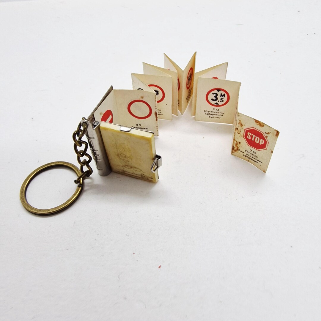 Soviet Vintage Key Chain "road Signs" Made in USSR in 1980s - Etsy