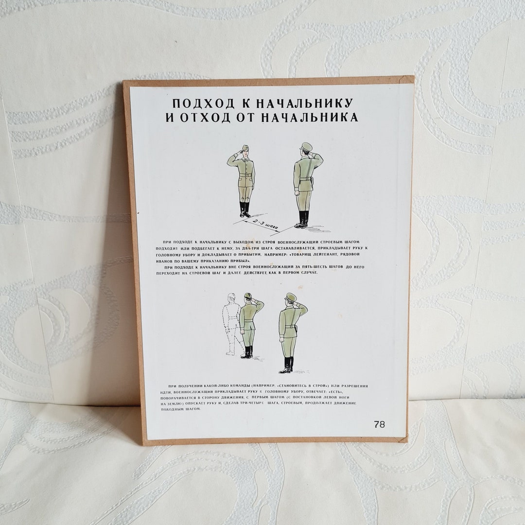 Soviet Vintage Army Poster Made in USSR in 1980s - Etsy