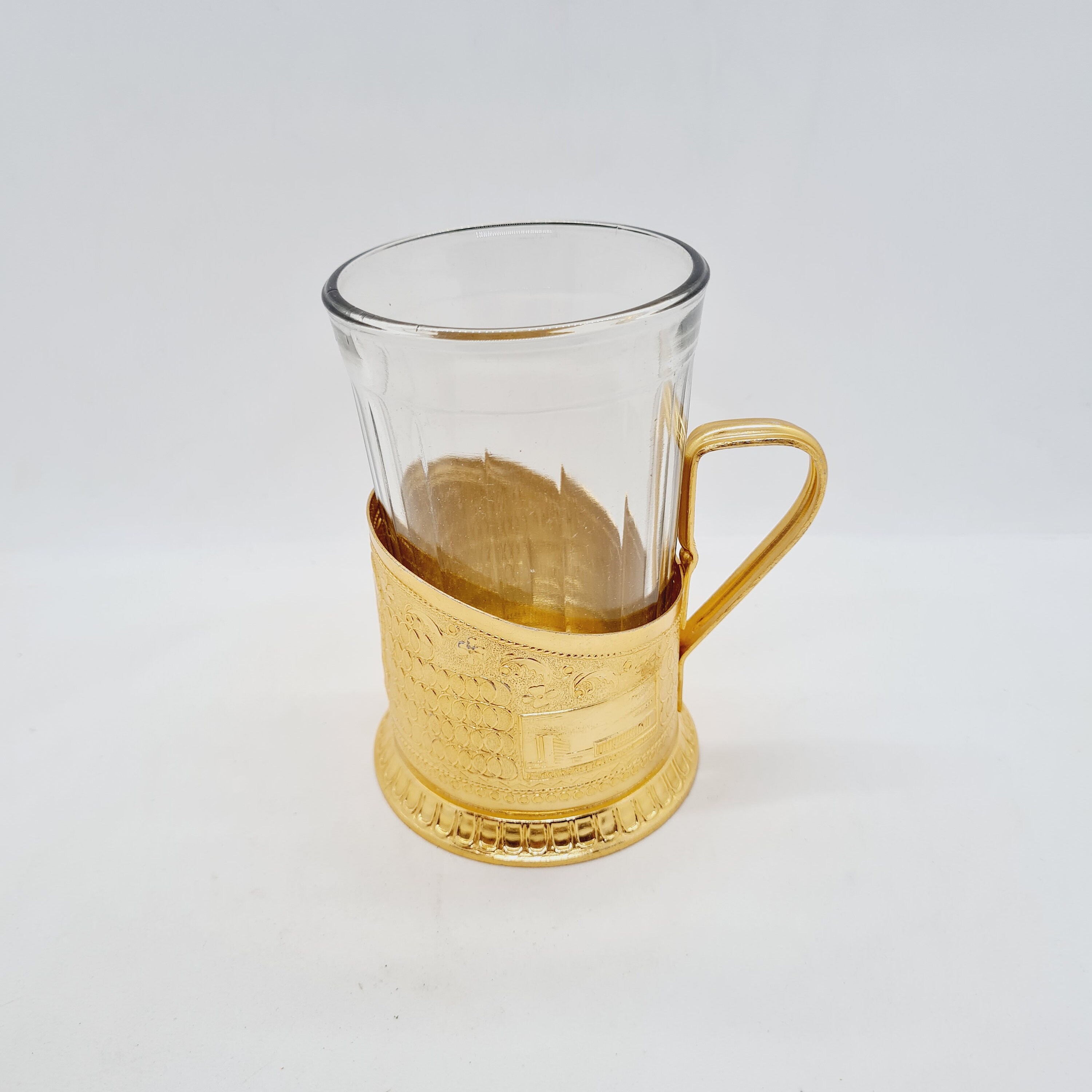 Soviet Vintage Tea Glass in a Glass Holder Made in USSR in 1970s - Etsy