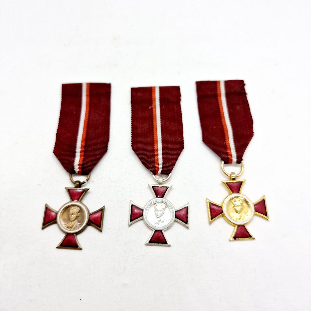 Vintage Polish Set of 3 Crosses 1st, 2nd and 3rd Gades - WW2 Polish ...