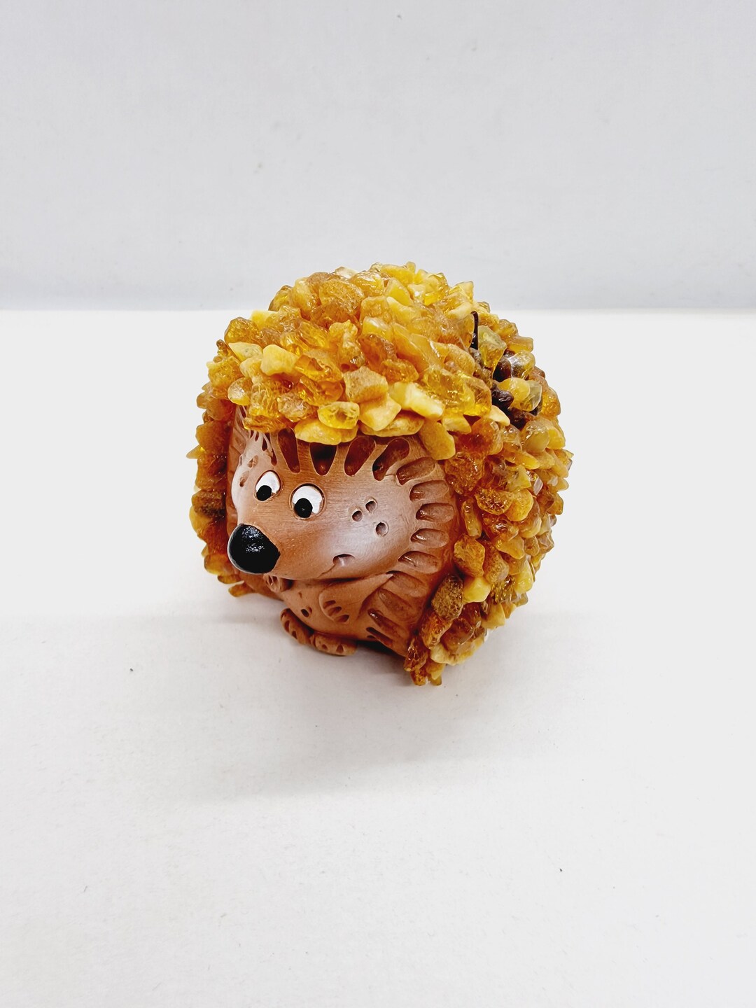 Soviet Amber Hedgehog Figurine Vintage Amber Hedgehog Made in USSR in ...