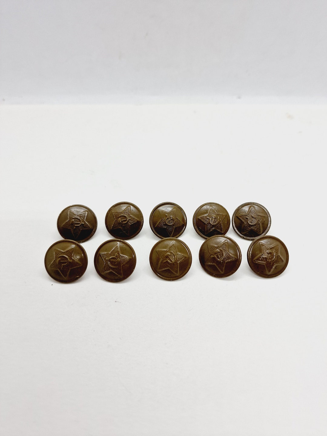 Soviet Vintage Military Star Buttons Made in USSR in 1970 - Etsy