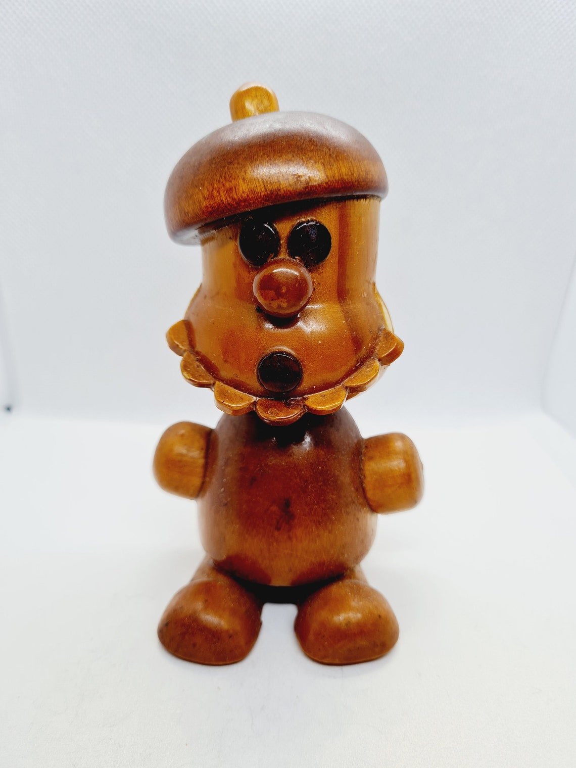 Soviet Vintage Acorn Figurine Wooden Acorn Figurine Made in - Etsy