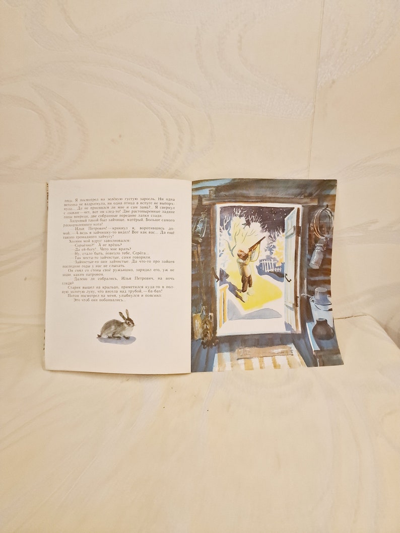 Rare Soviet Vintage Children's Book - Soviet Story "following the Hare ...