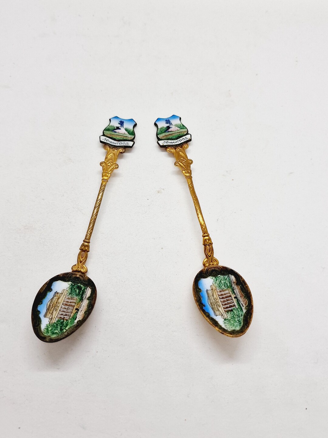 Vintage Russian Set of 2 Leningrad Tea Spoons Made in Russia in 1990s ...