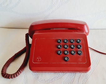 Vintage Soviet Purple Rotary Telephone / Russian Violet Retro Rotary ...