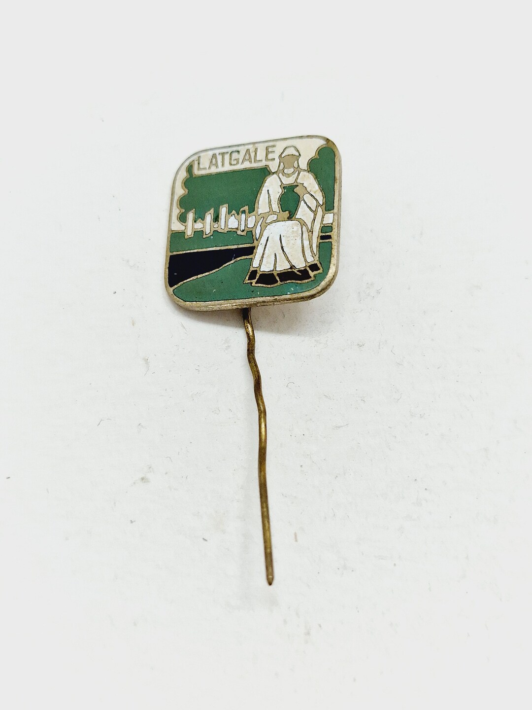 Rare Latvian Vintage Latgale Pin With Latvian Folk Girl - Made in USSR ...