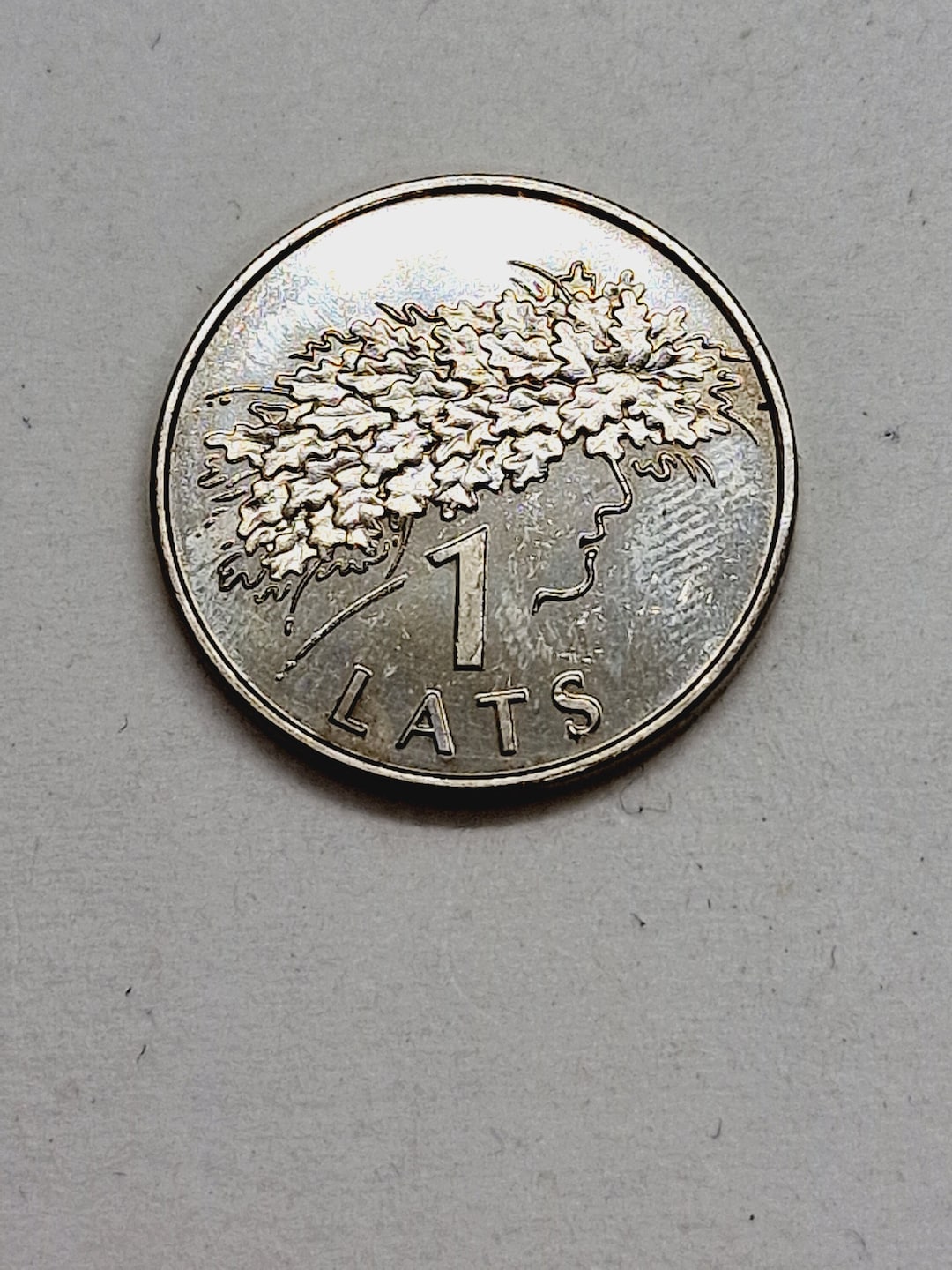 Latvian Vintage Ligo Wreath 1 Lat Coin Vintage Latvian 1 Lat Issued in ...