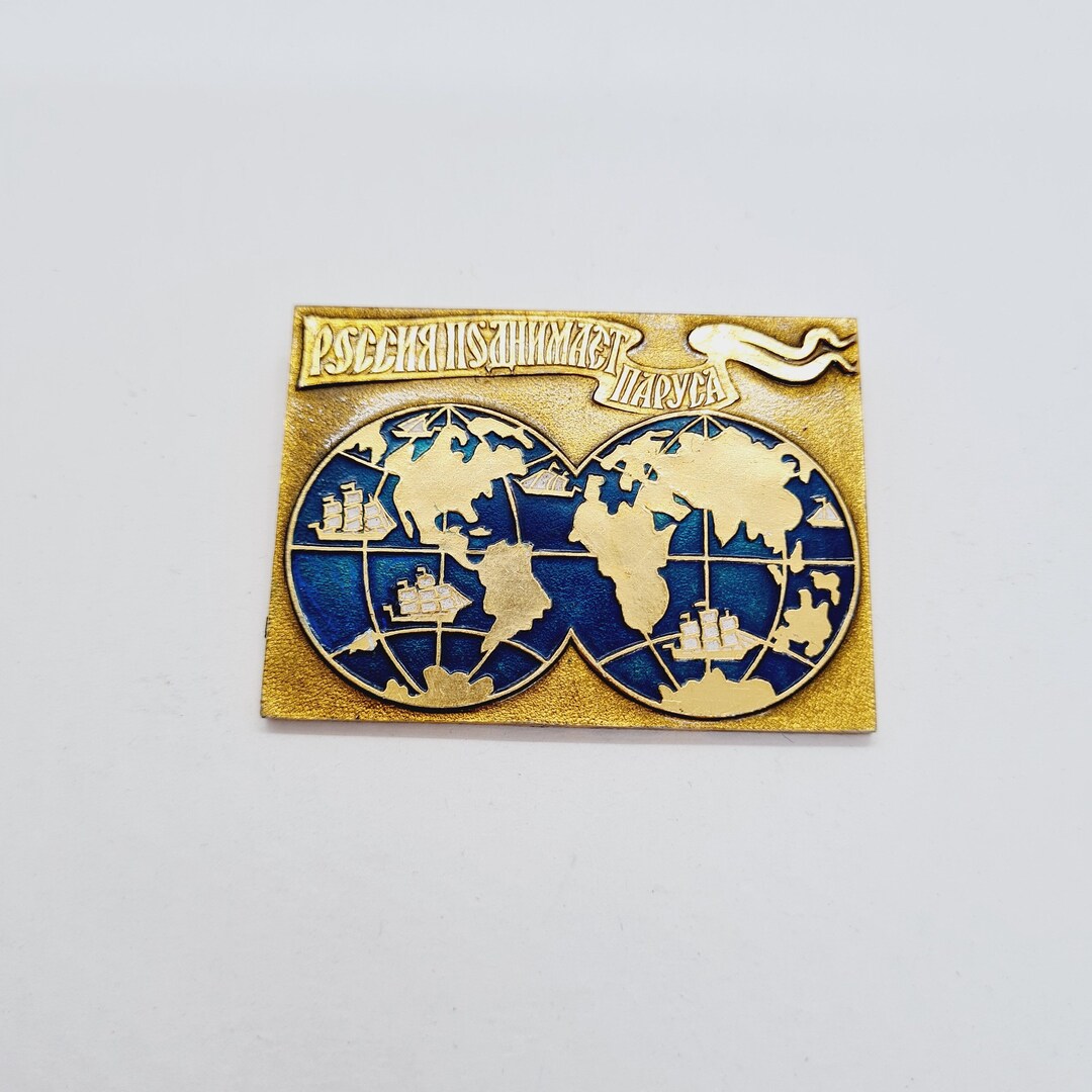 Soviet Vintage Sailing Ships Pin Made in USSR in 1980s - Etsy