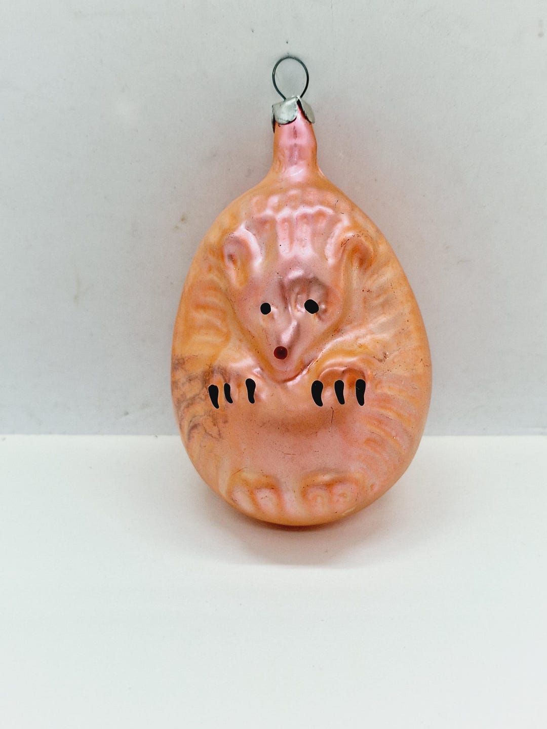 Rare Soviet Vintage Hedgehog Ornament Christmas Hedgehog Ornament Made ...