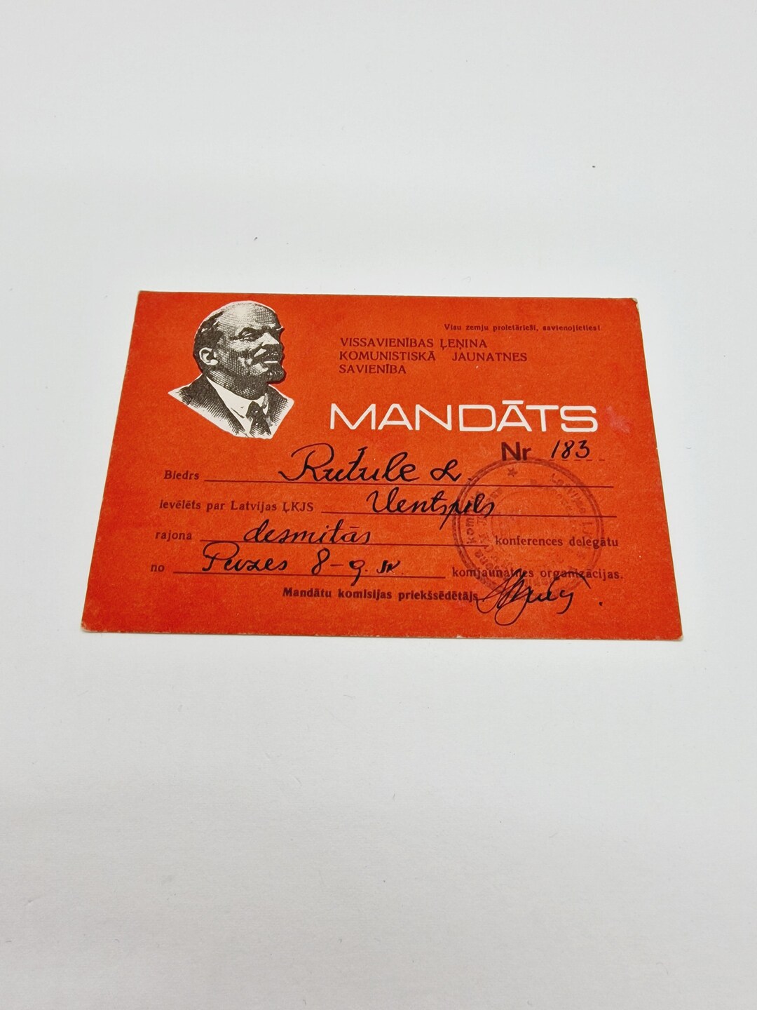 Soviet Vintage Deputy Mandate Issued in USSR in 1980s. - Etsy