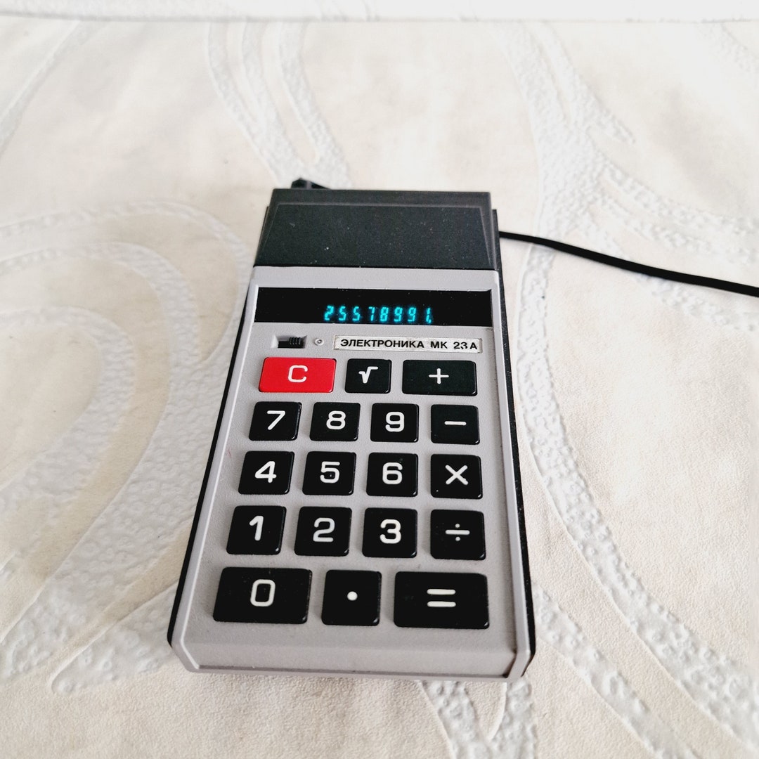 Soviet Vintage Calculator | Soviet Desk Calculator | Electronica MK 23A ...