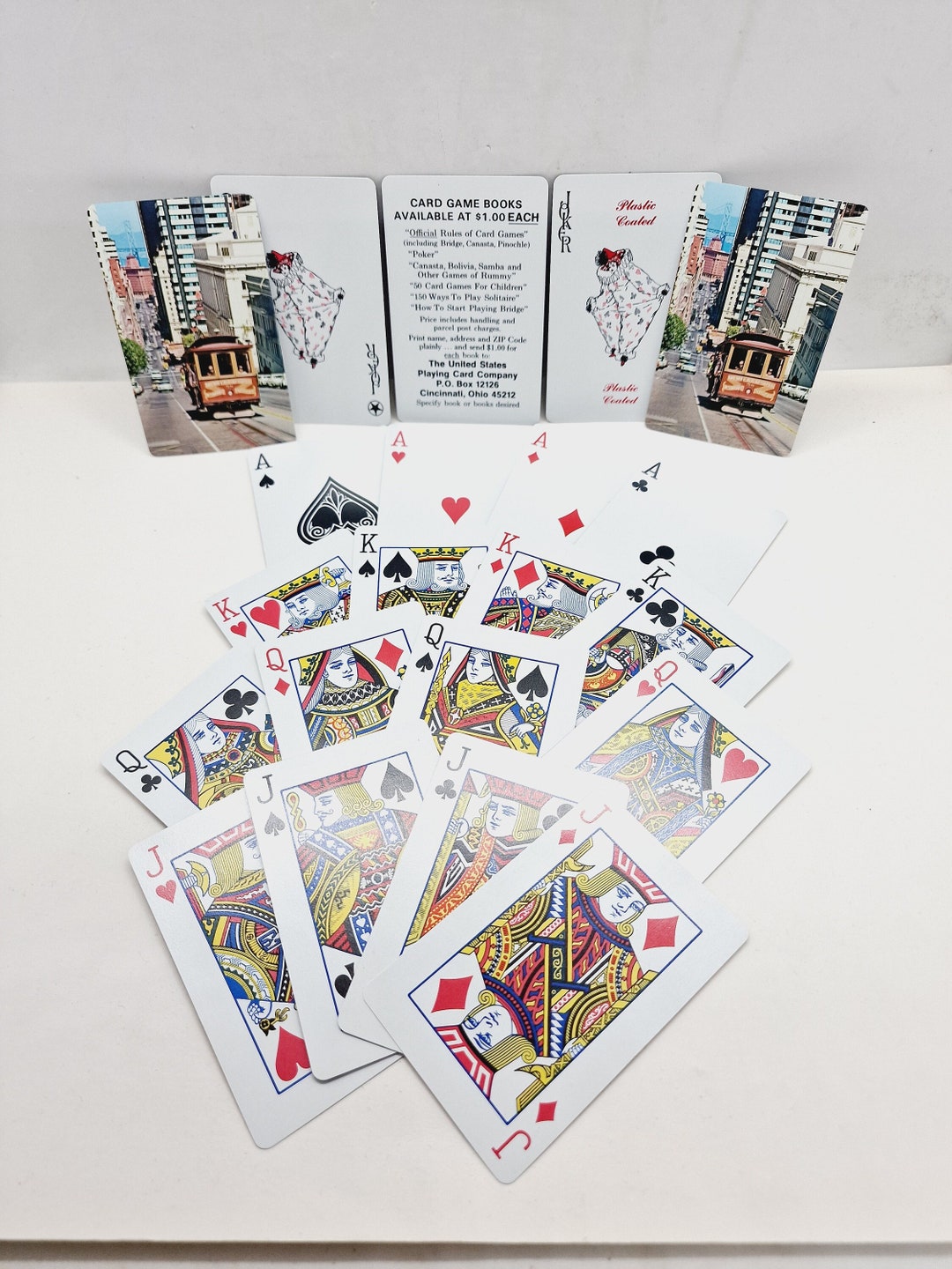 Vintage American Playing Cards - 54 Playing Cards Made in USA in 1990s ...