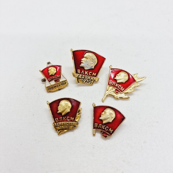 Vintage lenin pins set - Gem