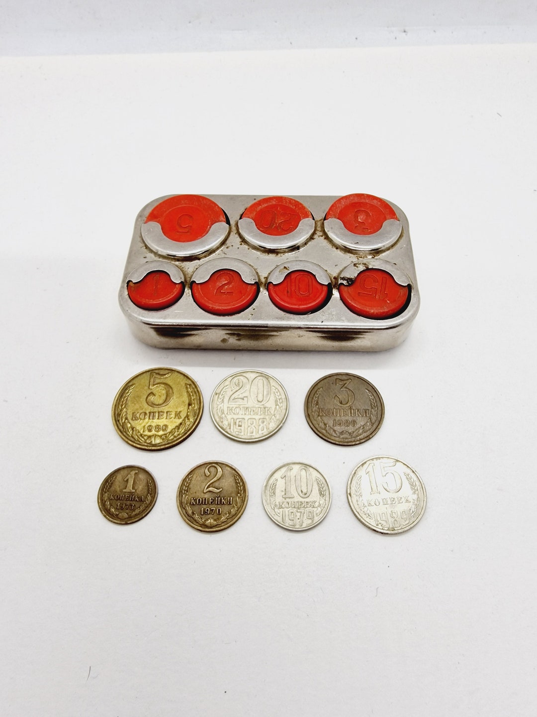 Soviet Coin Holder - Coin Holder With a Full Set of Soviet Vintage ...