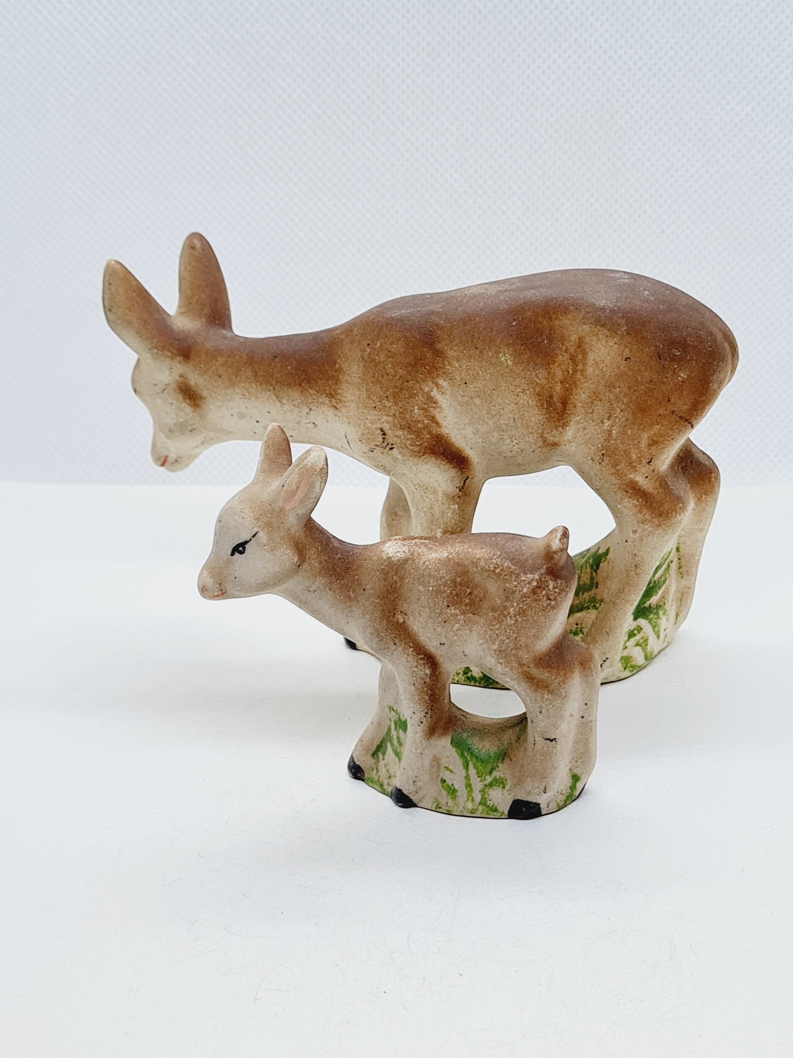 Vintage Deer Figurines - Set of 2 Deer Made of Biscuit Clay in USSR in ...