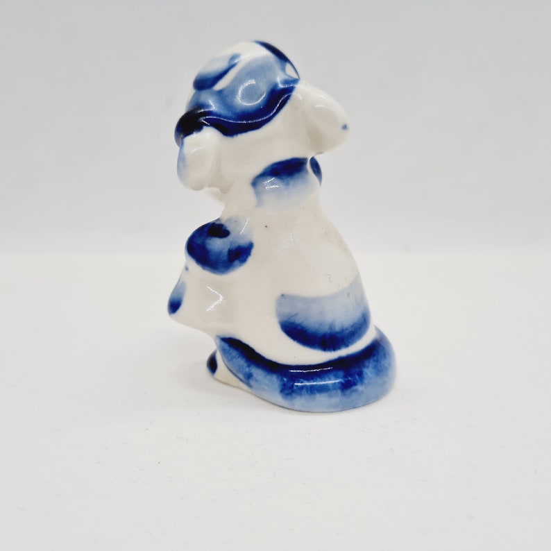 Soviet Vintage Gzhel Mouse Figurine Made in USSR in 1980s. - Etsy