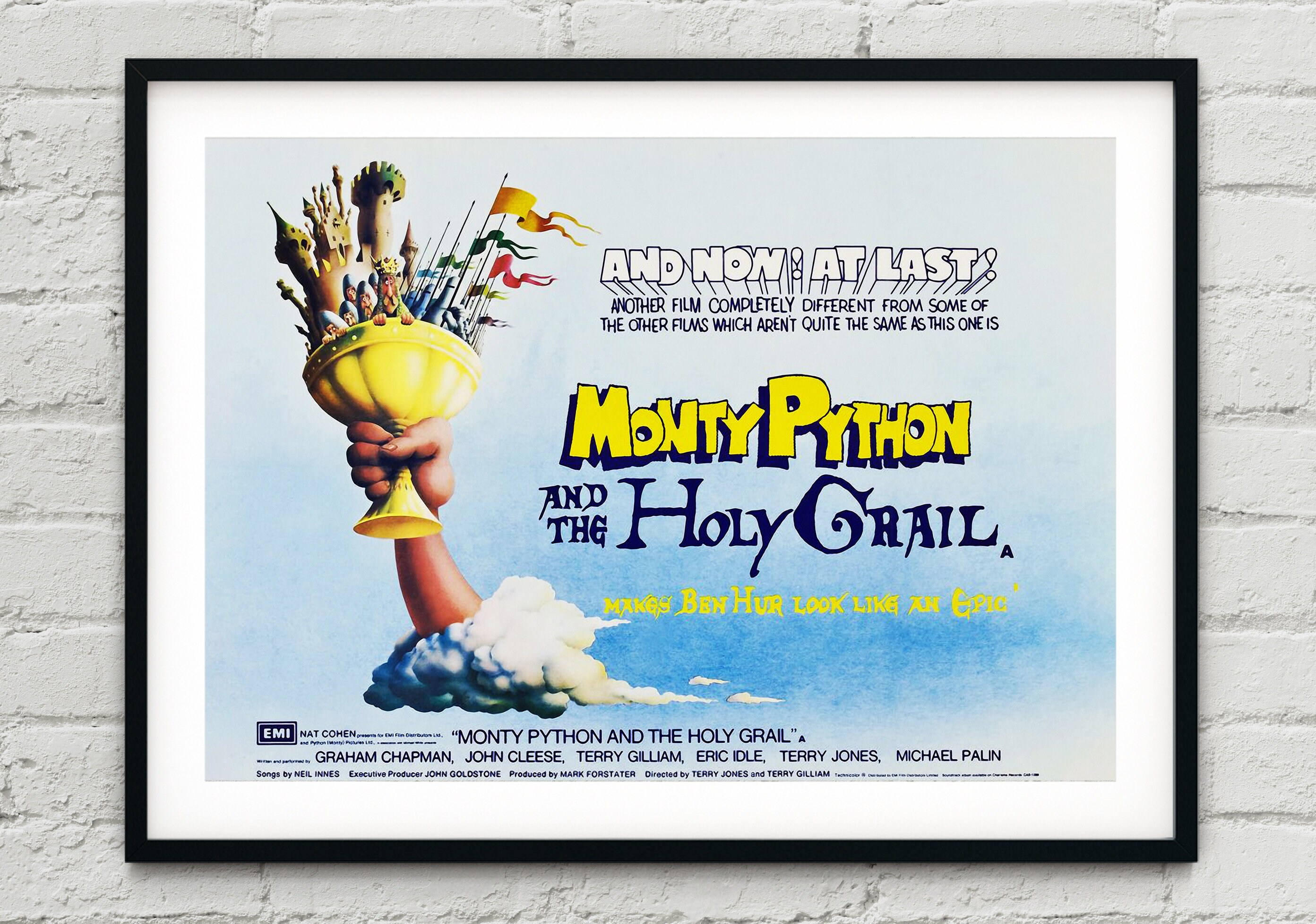 Monty Python & The Holy Grail Movie Poster Classic 70's | Etsy