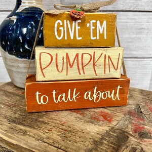 Thanksgiving Block Set for Mantel, Shelf, Desktop, Table, Window Sill ...