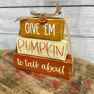 Thanksgiving Block Set for Mantel, Shelf, Desktop, Table, Window Sill ...