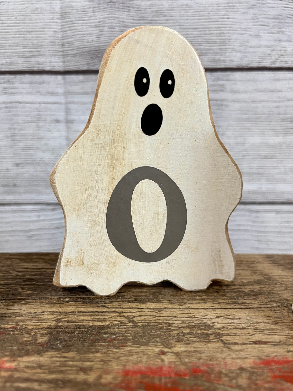 Ghost Trio Sign Set | Reclaimed Wood Halloween Decor - Etsy