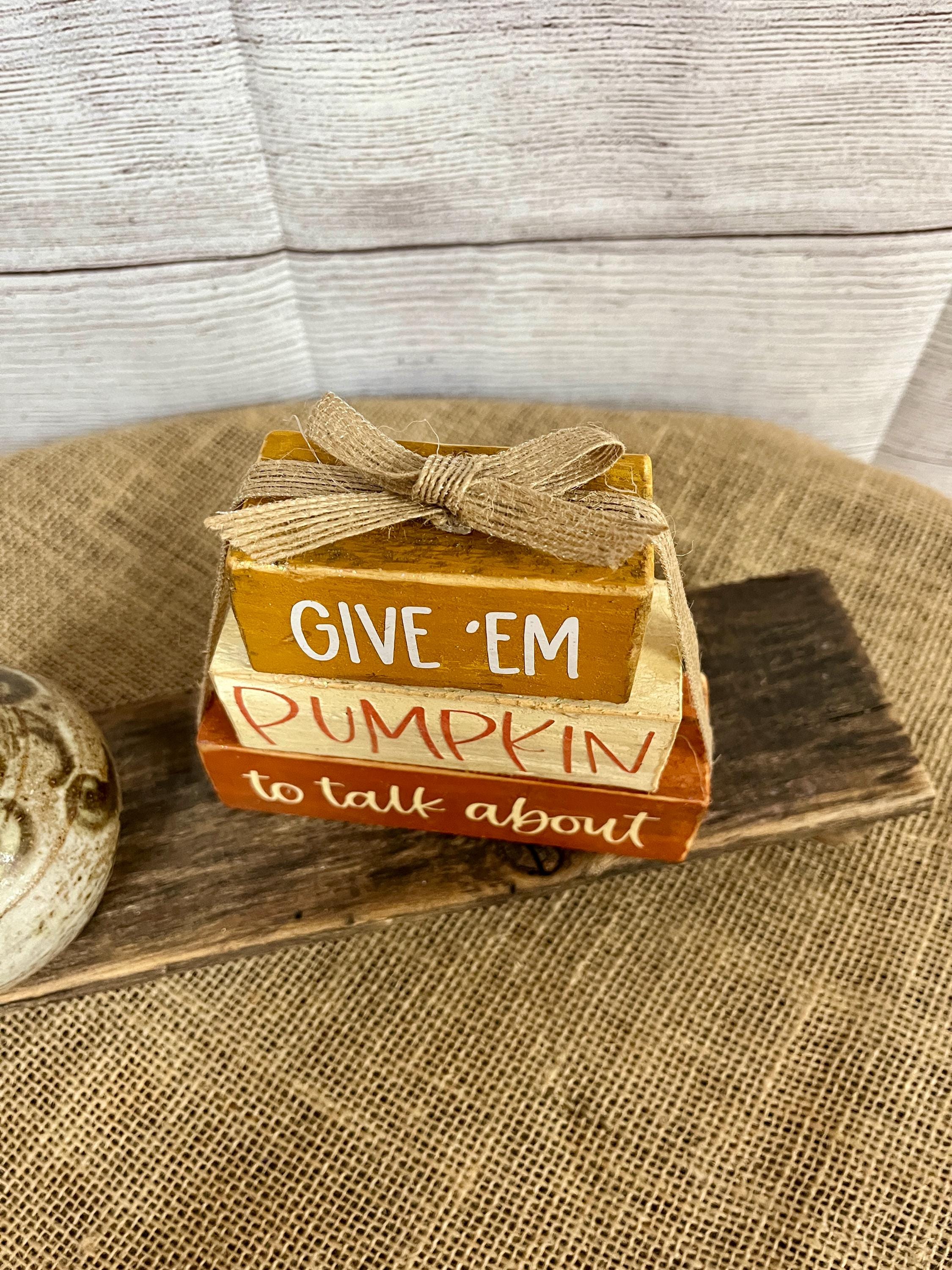 Thanksgiving Block Set for Mantel, Shelf, Desktop, Table, Window Sill ...