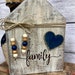 Handmade Wood Block House: Rustic Family Mantel Decor (5x7) - Etsy