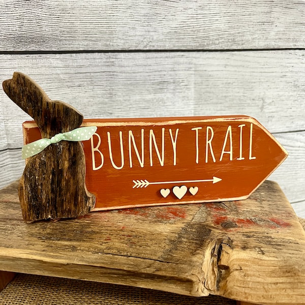 Wood Bunny Sign - Etsy