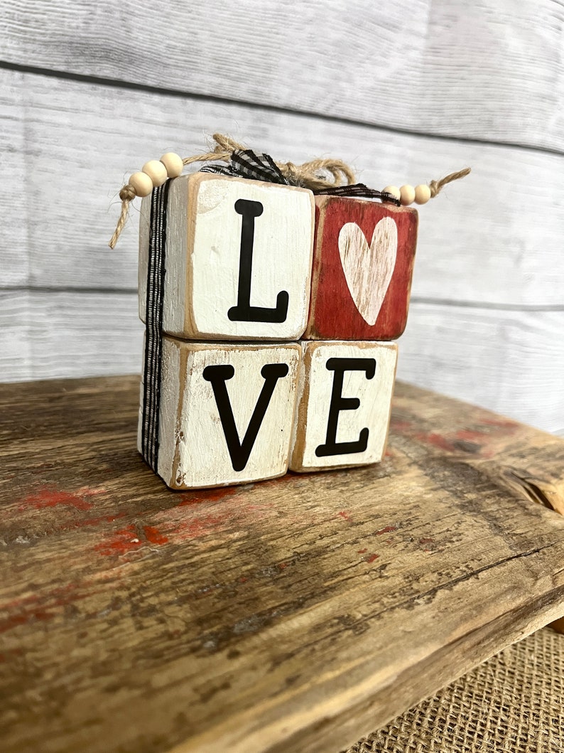 Love Block Set for Mantels, Trays, and More - Etsy
