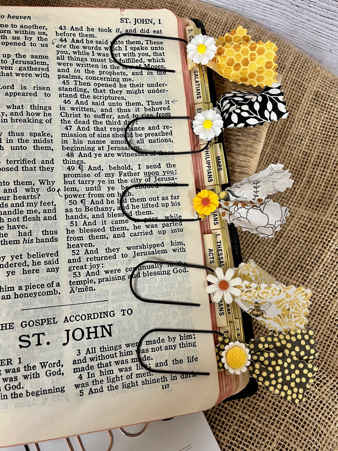 Fancy Journal/planner Clips, Bookmarks, Bee Themed - Etsy