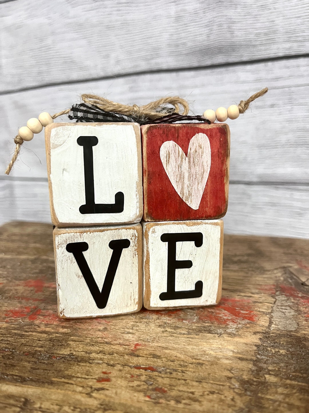 Love Block Set for Mantels, Trays, and More - Etsy