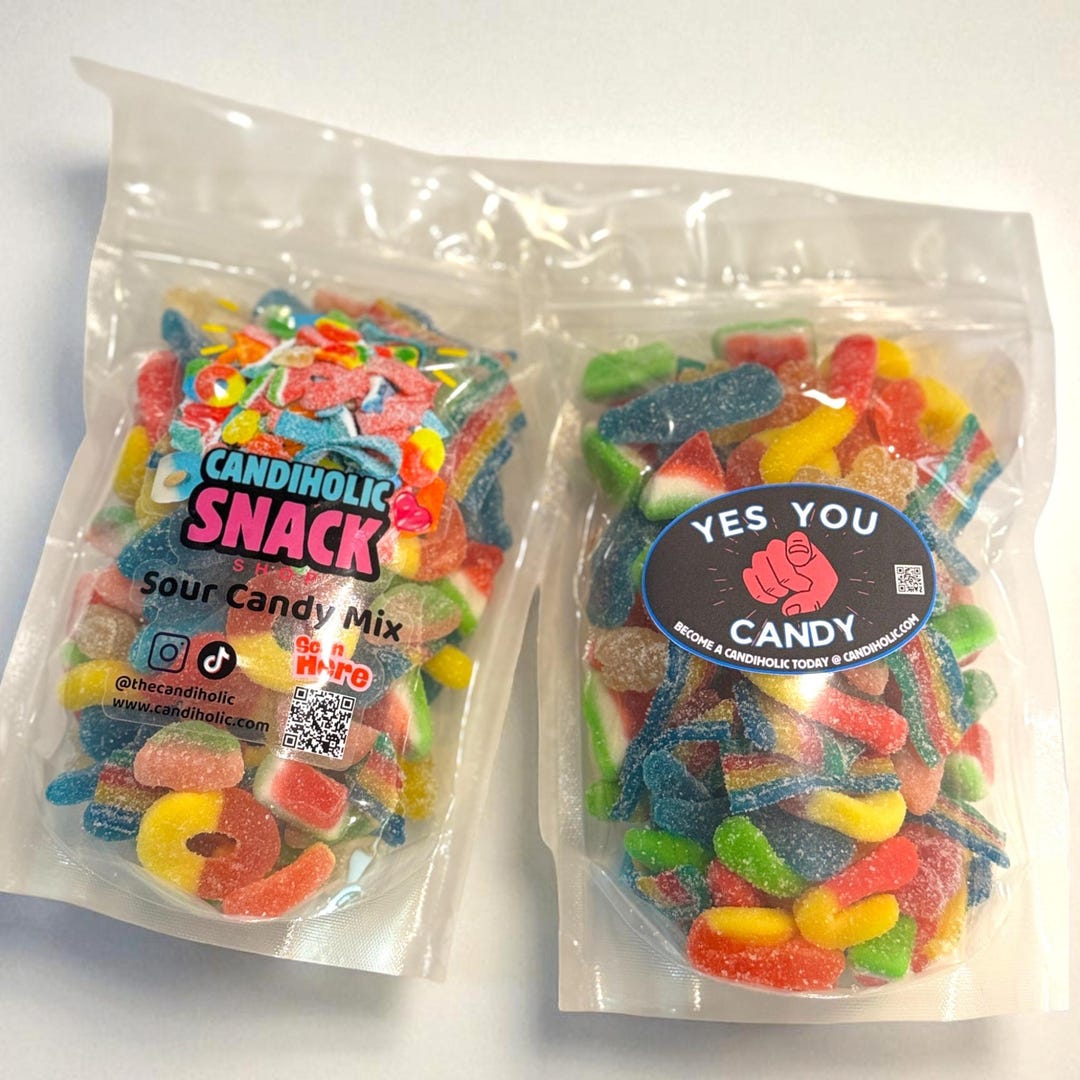 Sour Gummy Candy Mix: Mystery Gummi Bag - Etsy