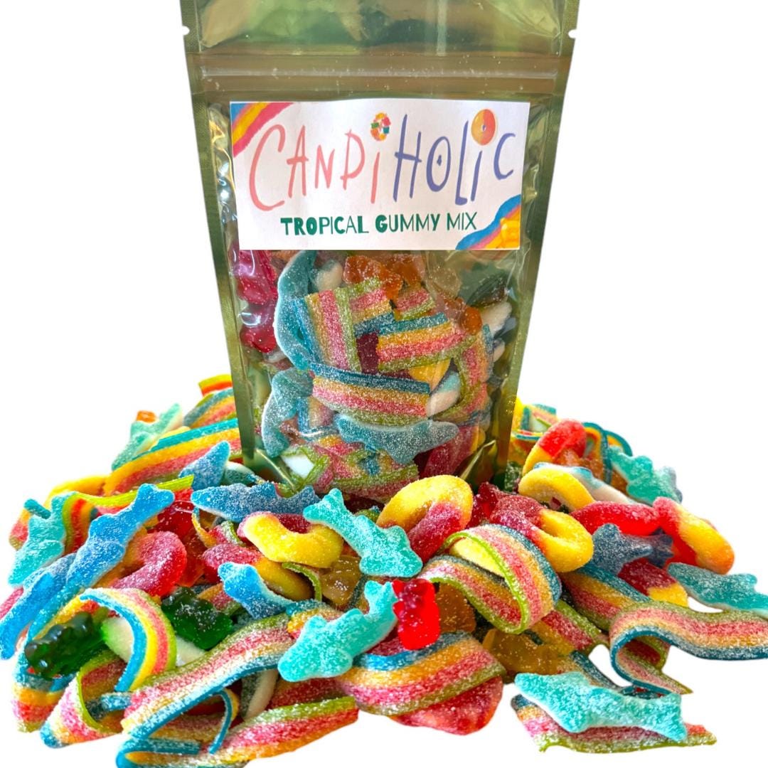 Tropical Gummy Mix Sour Gummy Mix Sour Candy Gummies Fast Shipping - Etsy