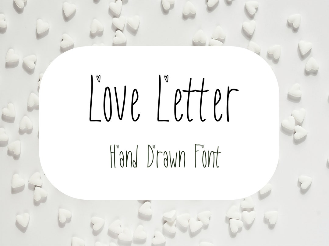 Love Letter Font | TTF Digital Download | Elegant Script Font ...