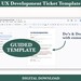 User Story Development Ticket Template | Agile Project Planning | UX/UI ...