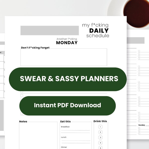 2024 Swear Planner - Etsy