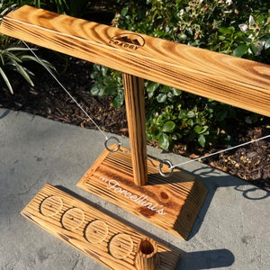 Personalized Wooden Ring Toss Game Custom Name/phrase Wedding, Man Cave ...