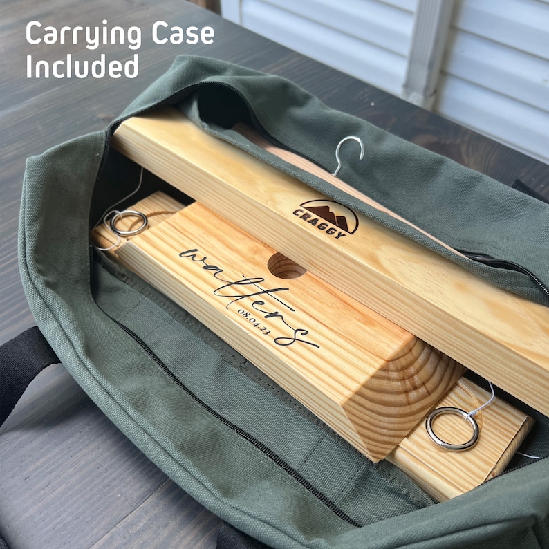 Personalized Wooden Ring Toss Game Custom Name/phrase - Etsy