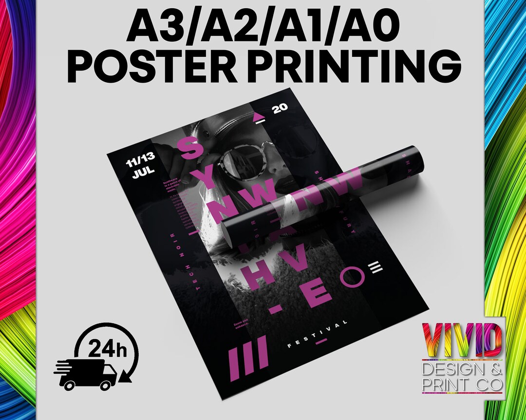 A3 / A2 / A1 / A0 High Quality Digital Full Colour Poster Printing ...
