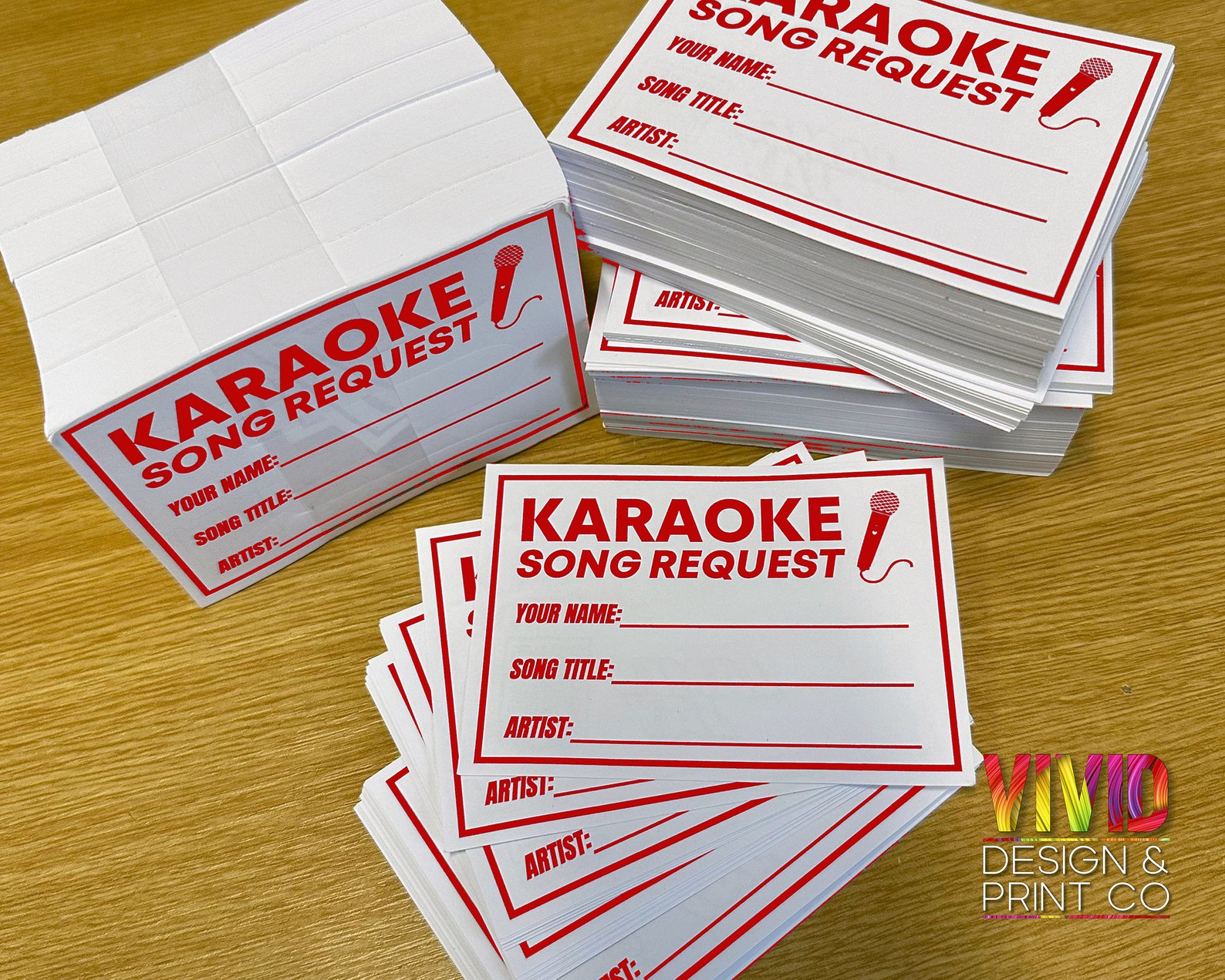 Karaoke Song Request Slips: Printable Party Invitations (digital ...